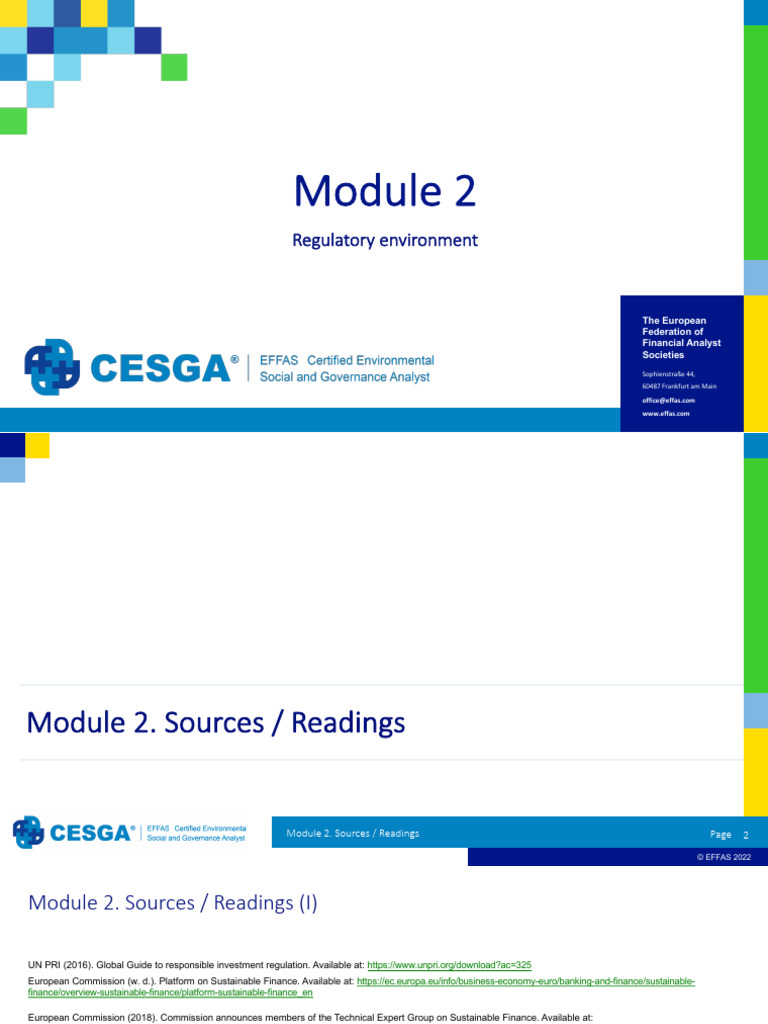 Effas Cesga 2022 Module2 Sources | PDF | European Commission | Economies