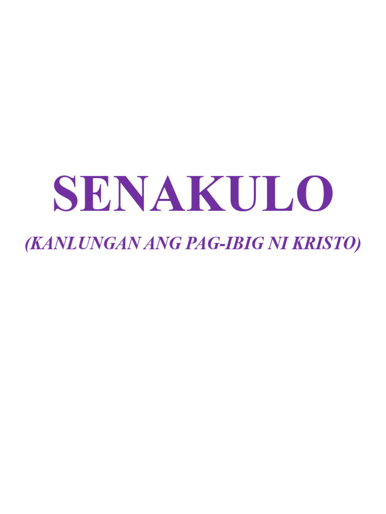 Senakulo 2024 | PDF