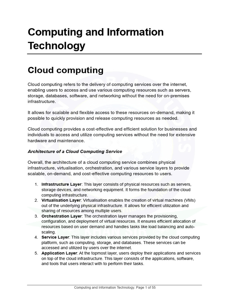 computing and information technology | PDF | Cloud Computing | Malware