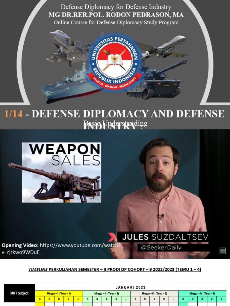 Week 1-Def Diplomacy and Def Industries | Download Free PDF | Military ...