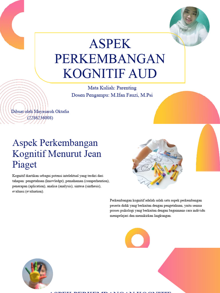 Aspek Perkembangan Kognitif Aud Fix | PDF