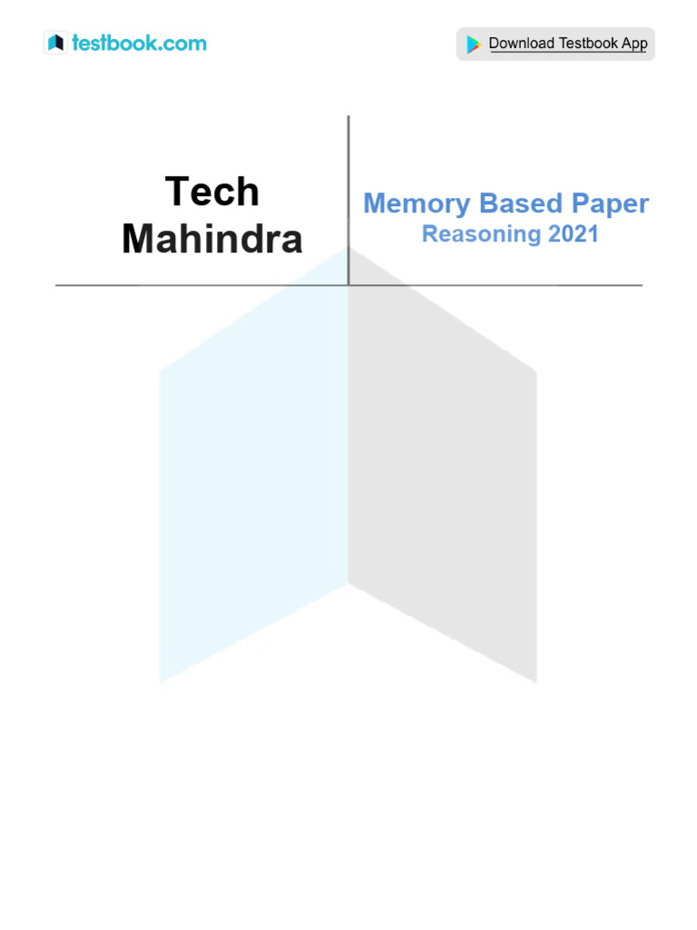 Tech Mahindra Reasoning 2021 Memory Based Paper | PDF | Teaching Methods & Materials