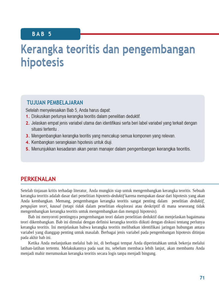Kerangka Teoritis dan Hipotesis Penelitian | PDF