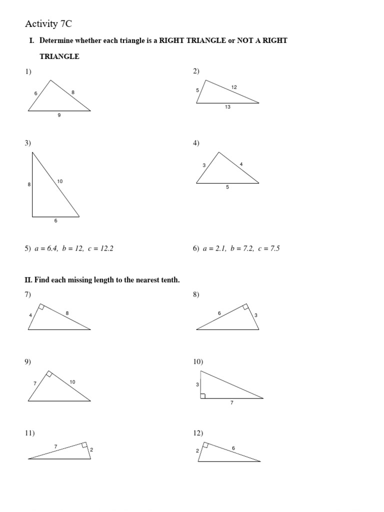 Math Activity | PDF | Triangle | Distance