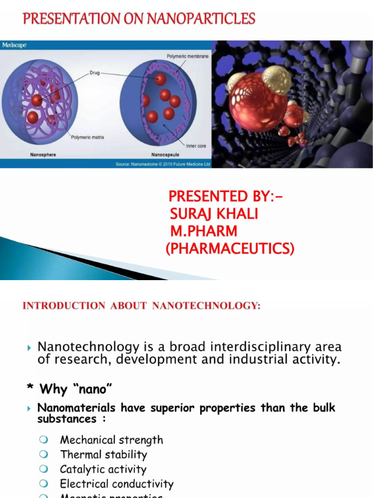 Presentation On Nanoparticles | PDF
