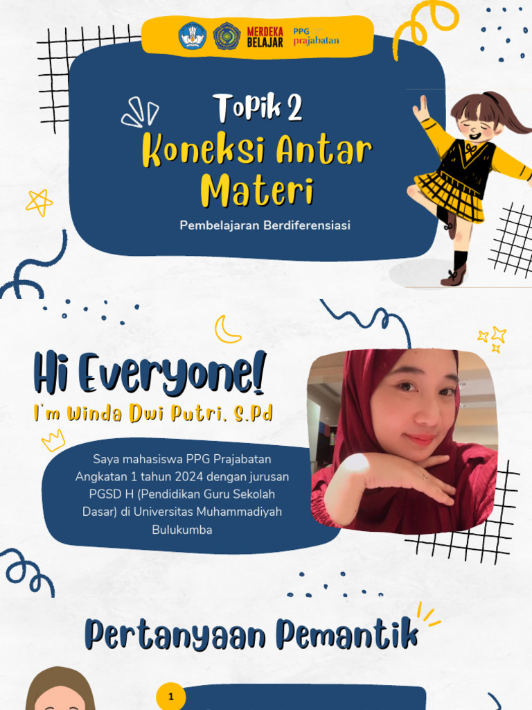 Topik 2 Koneksi Antar Materi Pembelajaran Berdiferensiasi | PDF | Karier & Perkembangan