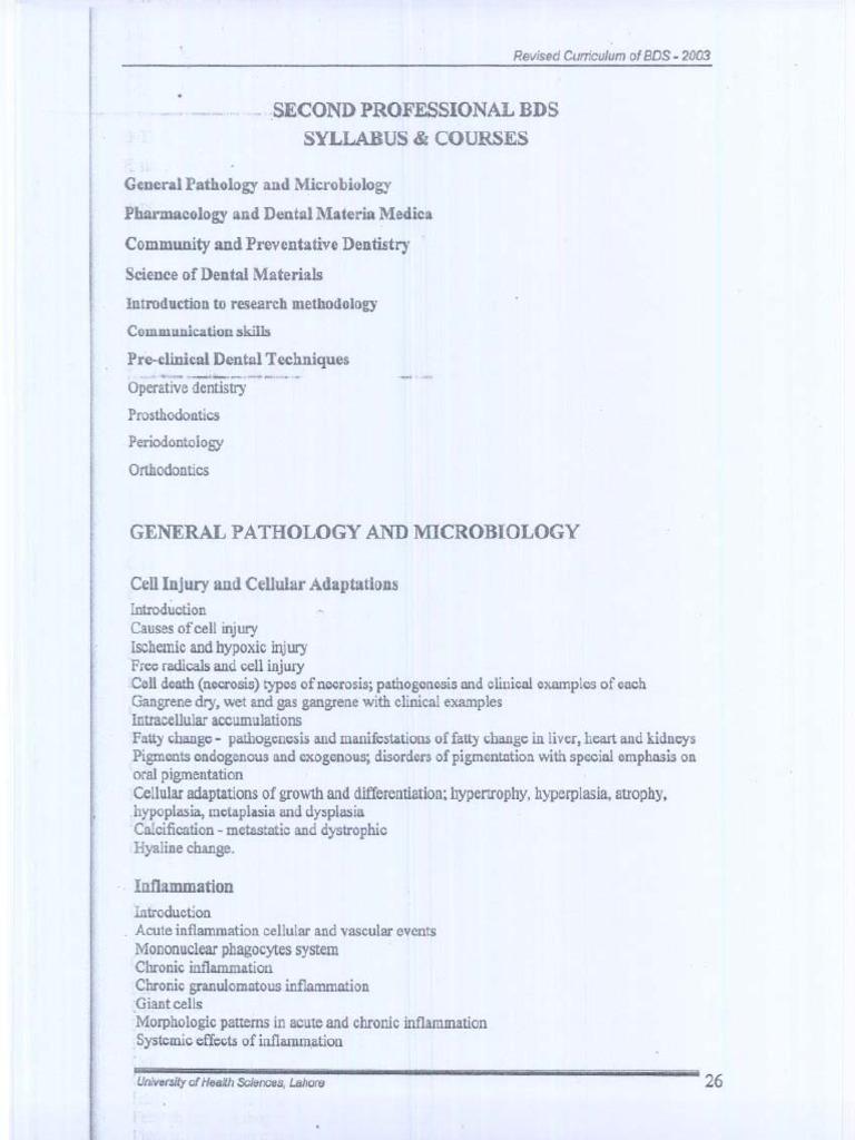 Curr Bds Prof2 UHS | PDF