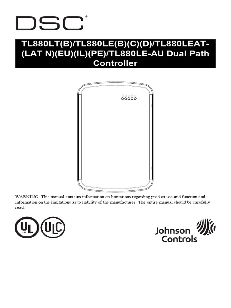 TL880LT/LE Installation Manual | PDF | Security Alarm | Radio