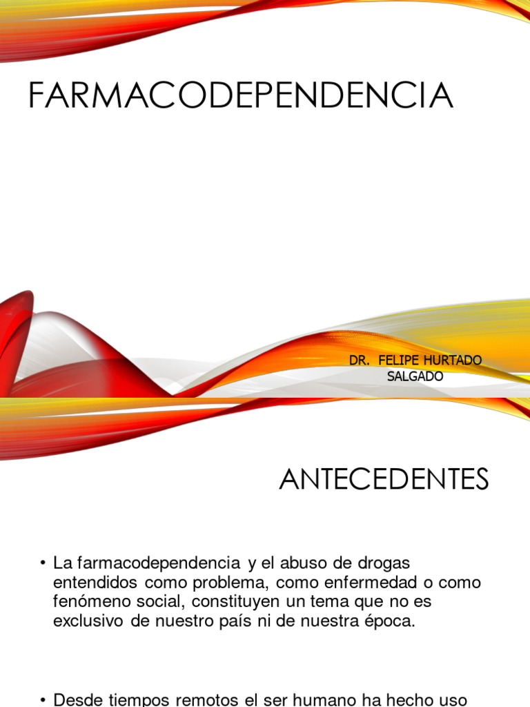 Comprendiendo la Farmacodependencia | PDF | La dependencia de sustancias | Drogas