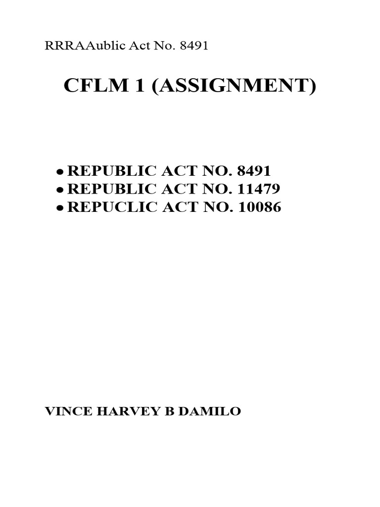 CFLM 1 Assignment | Download Free PDF | Flag