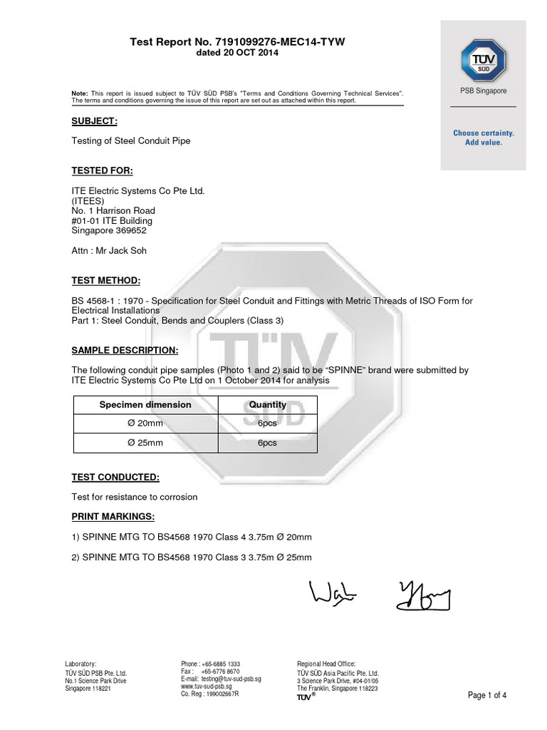 BS4568 Class 3 Conduit 2025mm | PDF | Pipe (Fluid Conveyance ...