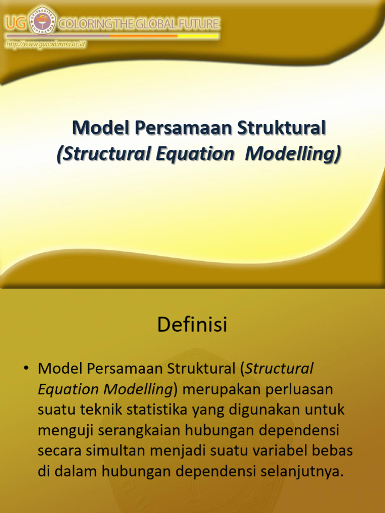 Pengenalan Model Persamaan Struktural | PDF