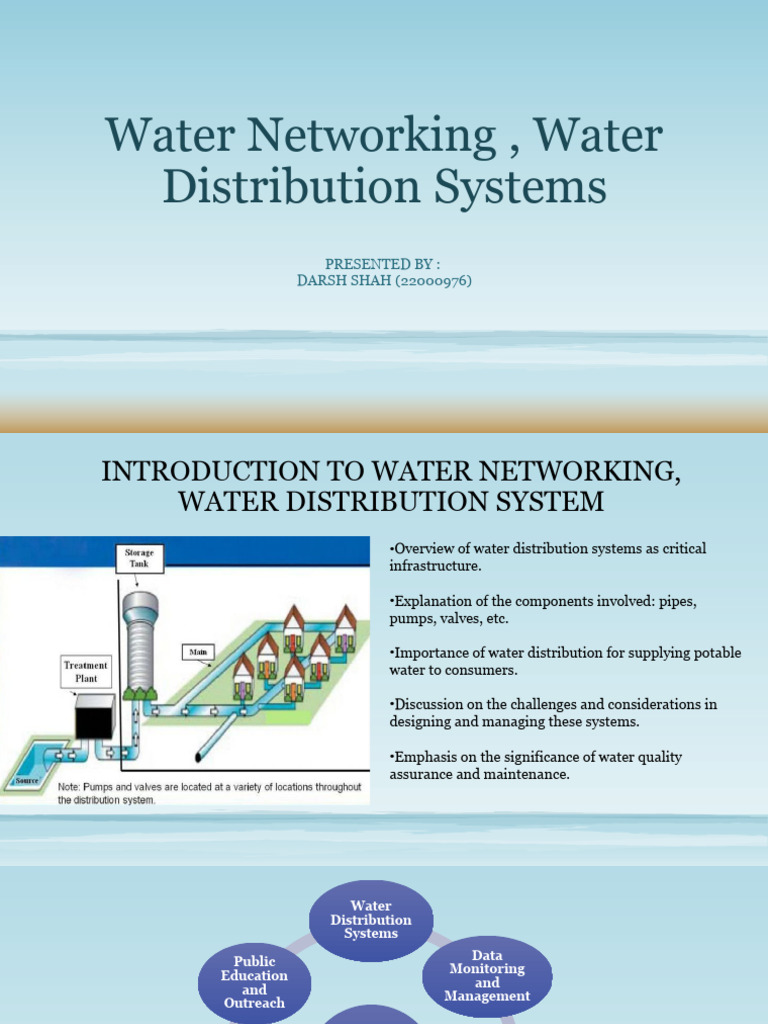 Water Networking, Water Distribution | Download Free PDF | Water | Pump