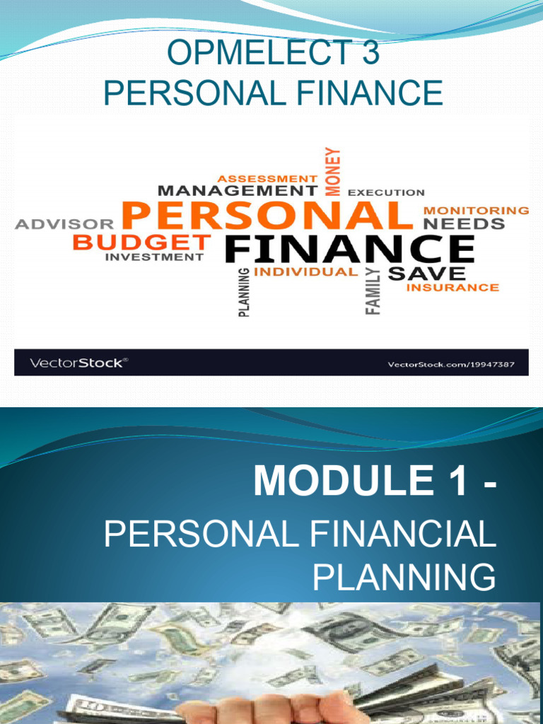 Opmelect3 Module1 Personal Financial Planning 2023 2024 | PDF | Present Value | Interest