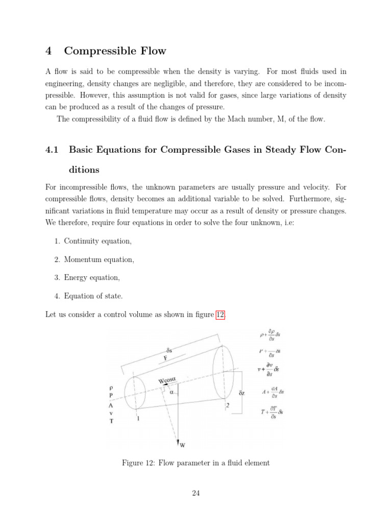 EMG 2307 - Chapter4 - 2022 | PDF | Fluid Dynamics | Compressible Flow