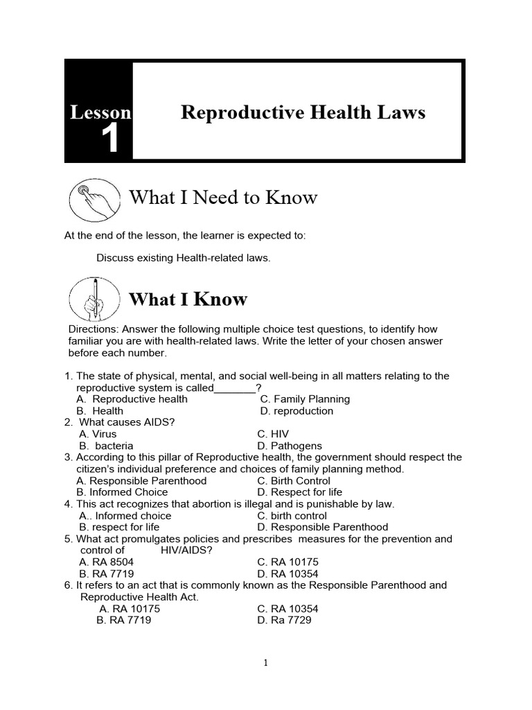 Understanding Reproductive Health Law | PDF | Tobacco Smoking | Addiction
