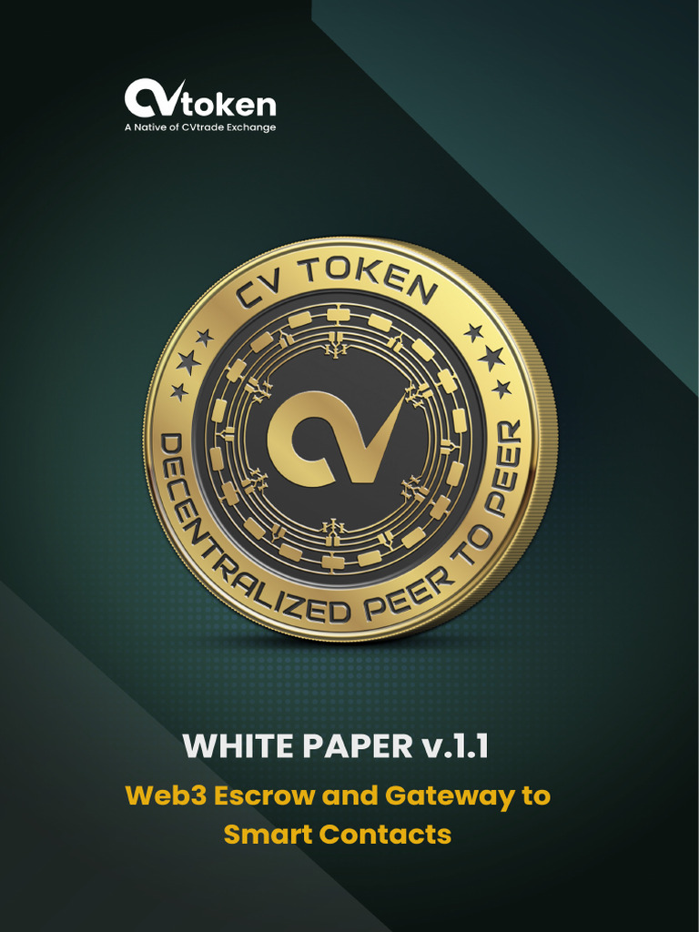 CV Token Whitepaper13!03!2024 | PDF | Cryptocurrency | Virtual Reality