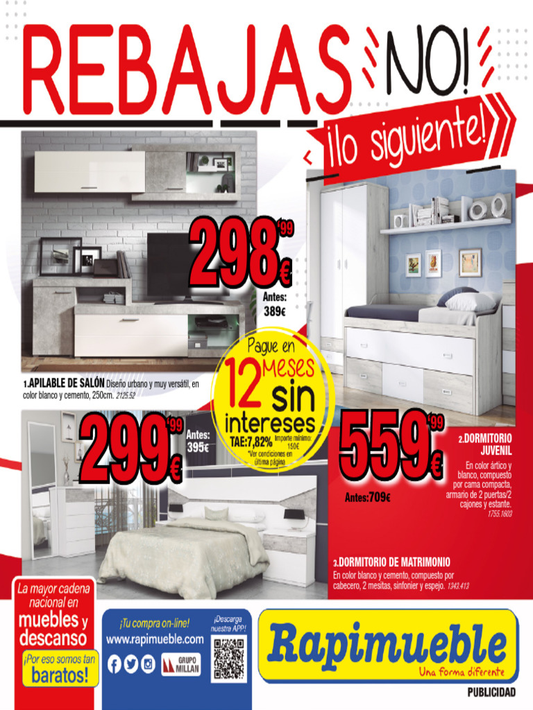 Folleto Rapimueble Julio 23 | PDF | Lecho | Implementos nacionales