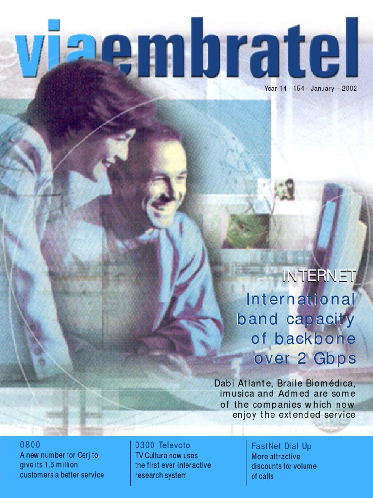 Revista de Embratel - Via Dez | PDF | Roaming | Internet