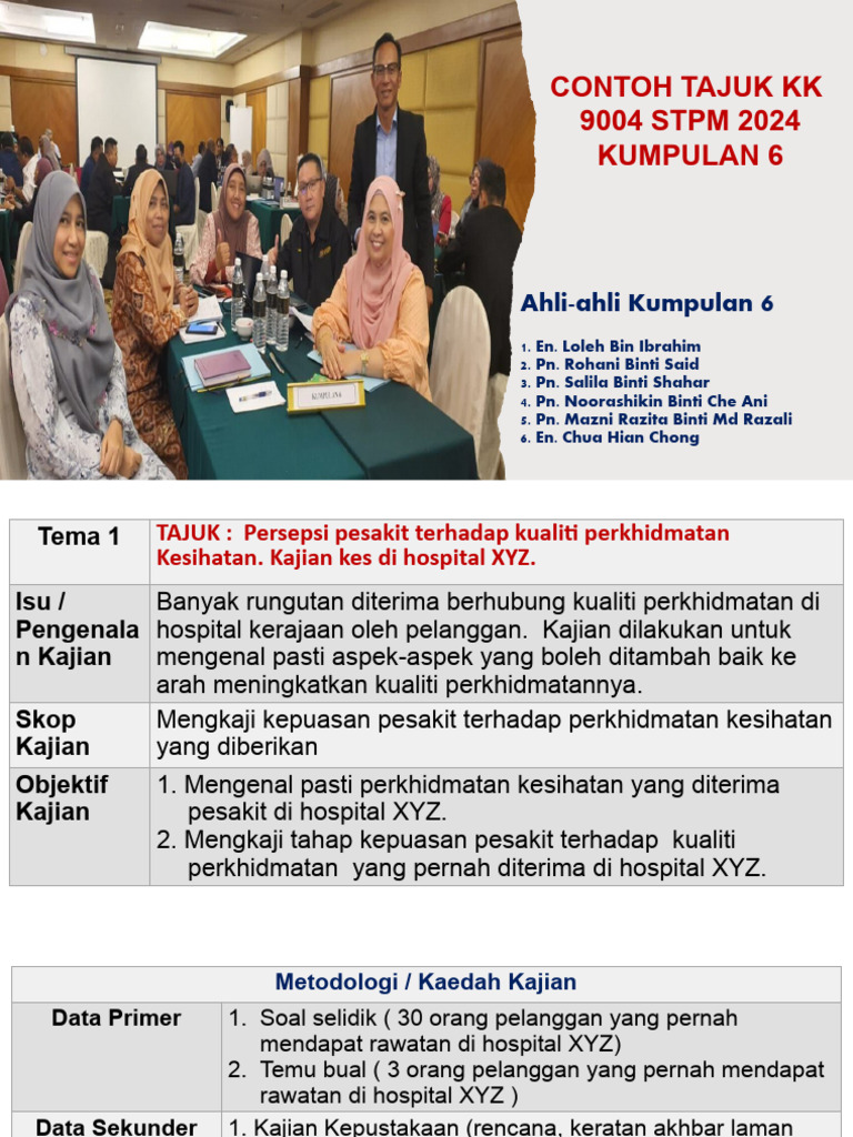 Kumpulan 6 Kk Stpm 2024 | PDF