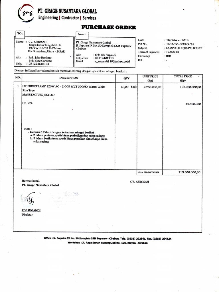 Po Lampu Led Tahap 2 | PDF