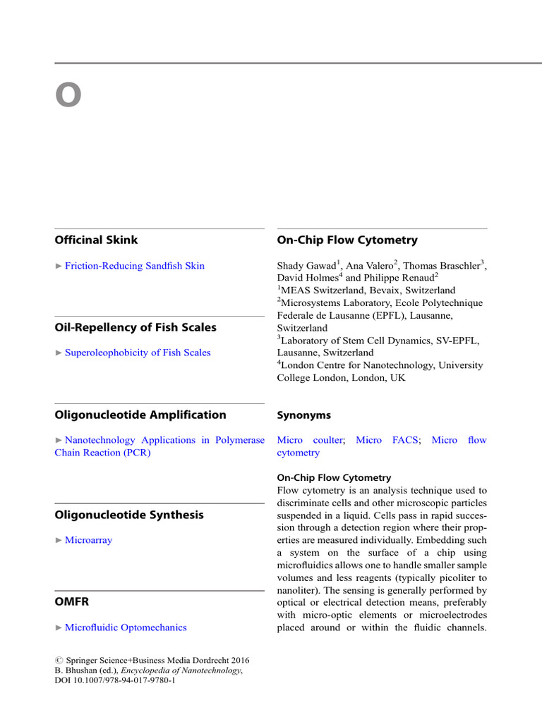 Organic Sensors 1 | Download Free PDF | Flow Cytometry | Materials Science