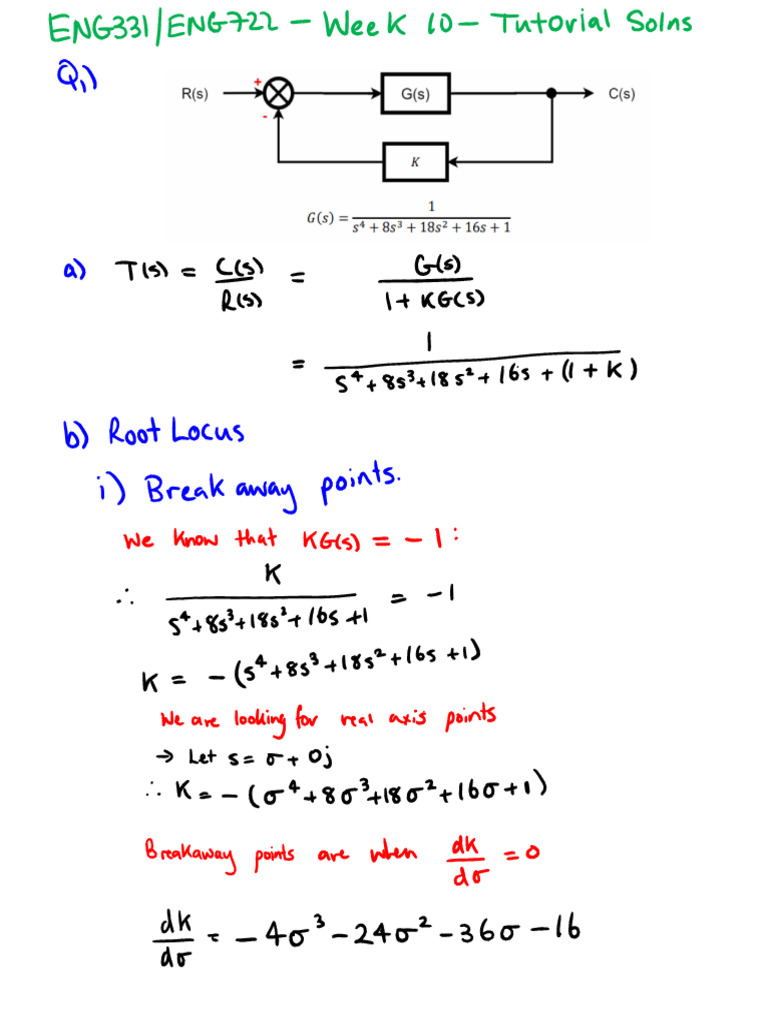 ENG331 ENG722 - Week 10 - Tutorial (Compressed Solutions) | PDF