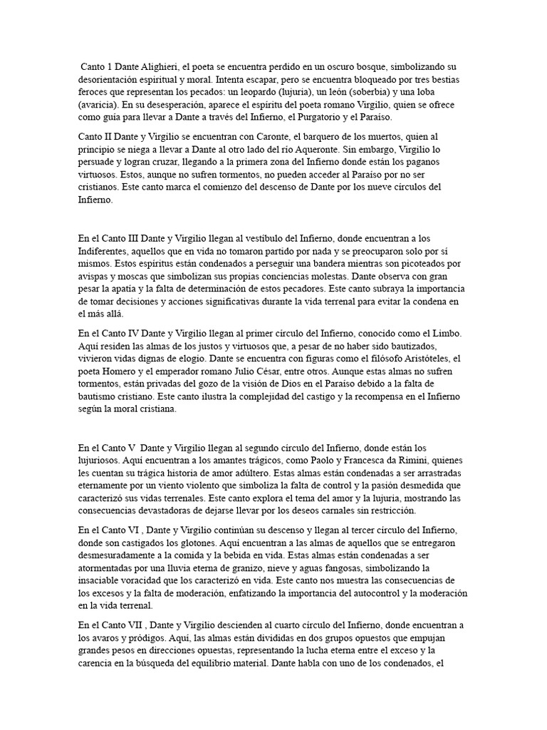 Documento | PDF | Infierno (Dante) | Creencia religiosa y doctrina