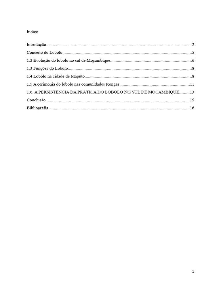 Toaz - Info Lobolo em Moambique PR | PDF | Família | Casamento