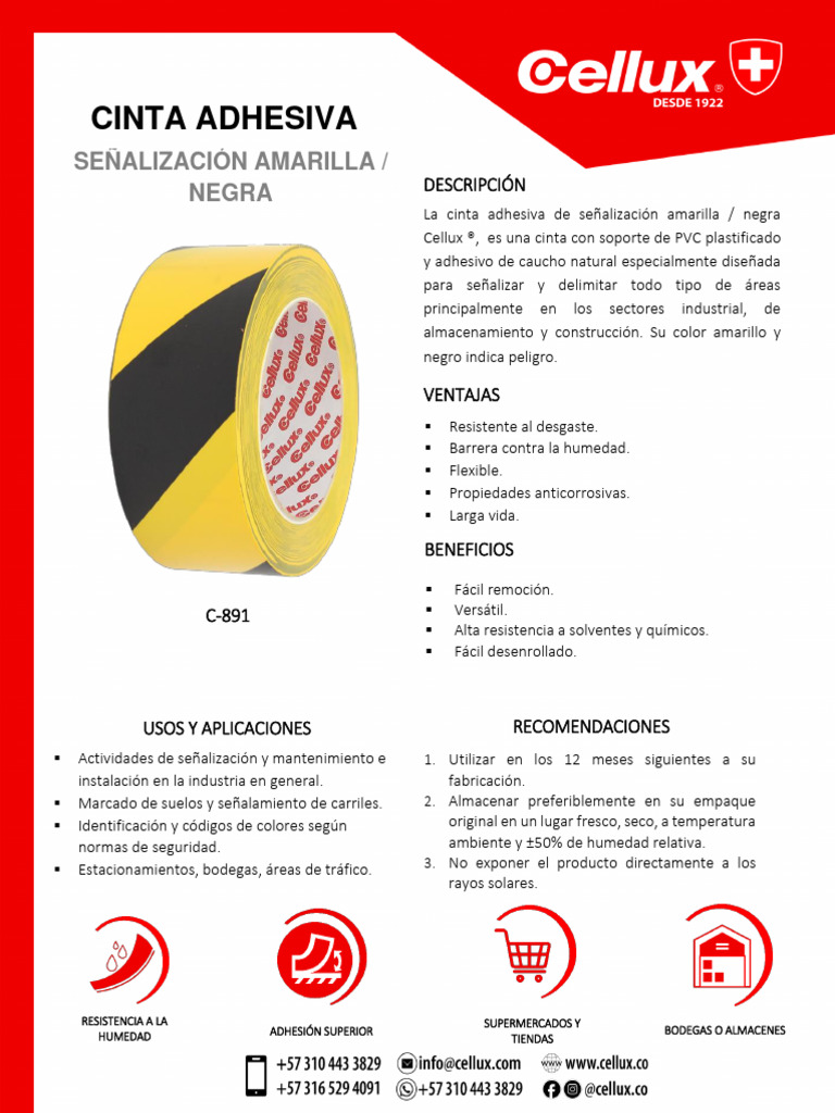 FT_-C891 CINTA PELIGRO CELLUX | PDF