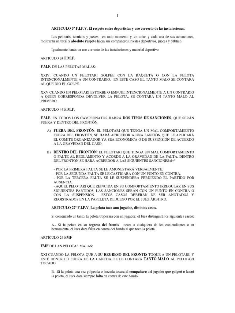 Reglas Sobre El Uso de Las Intalaciones FMF | PDF