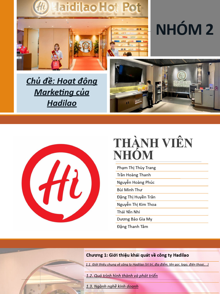 Gioi Thieu Ve Haidilao | PDF