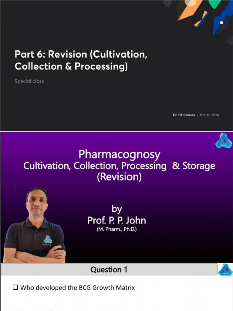 Part 6 Revision Cultivation Collection Processing With Anno | PDF