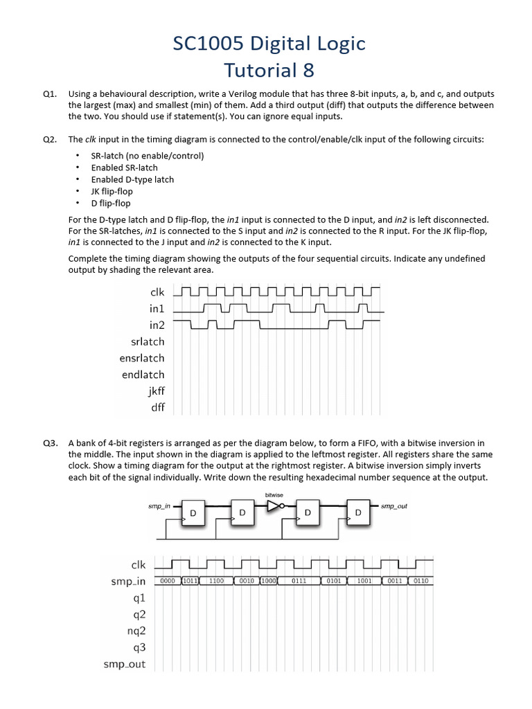 SC1005 Tutorial 8 | PDF