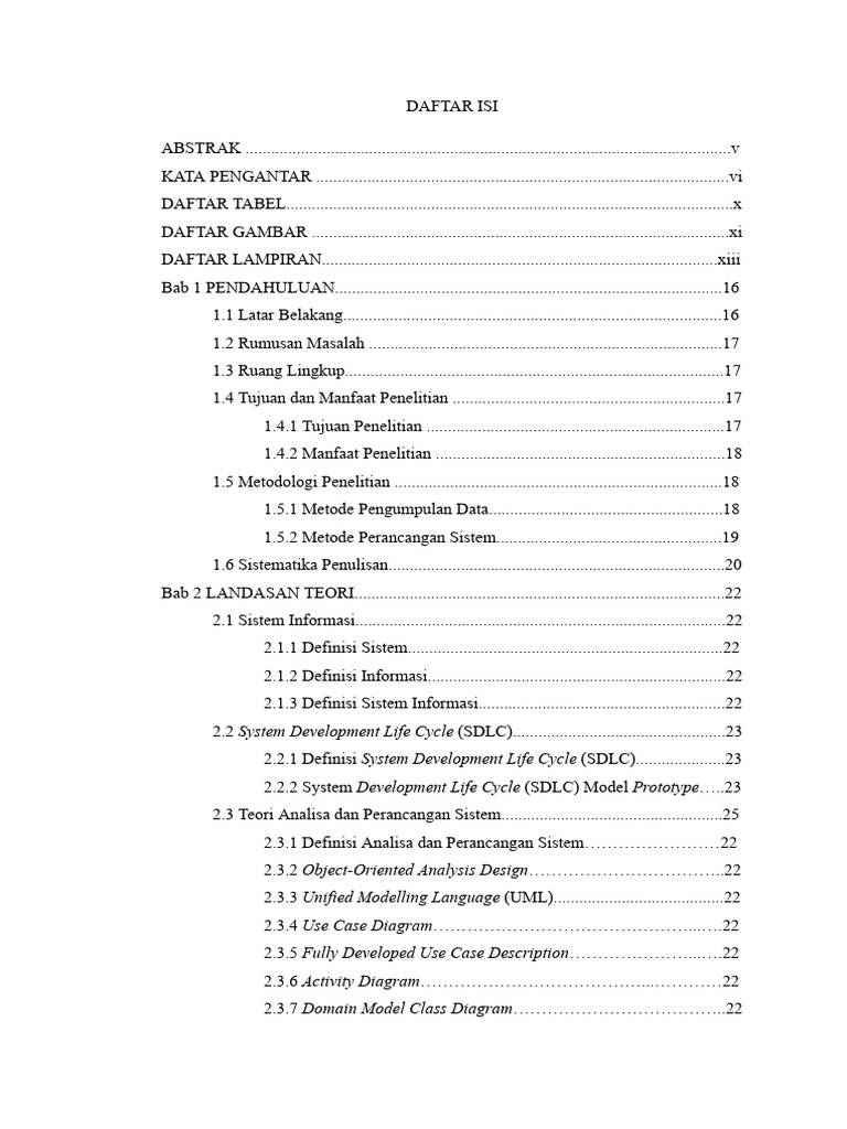 Daftar Isi | PDF