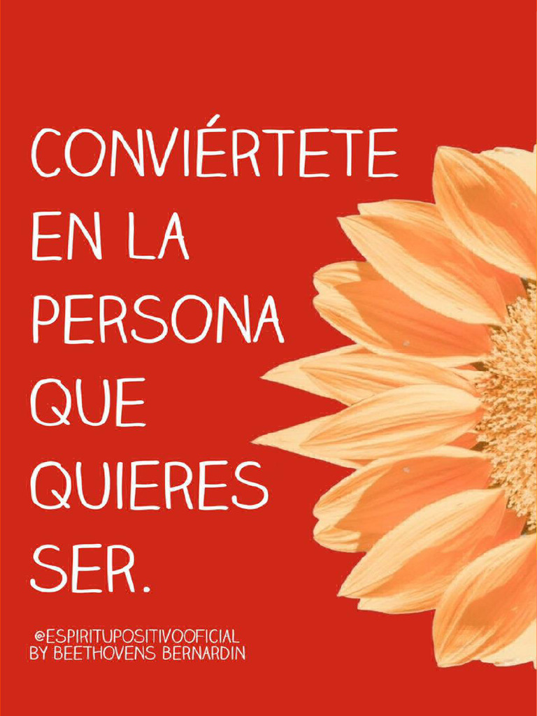Libro Conviértete en La Persona Que Quieres Ser | PDF