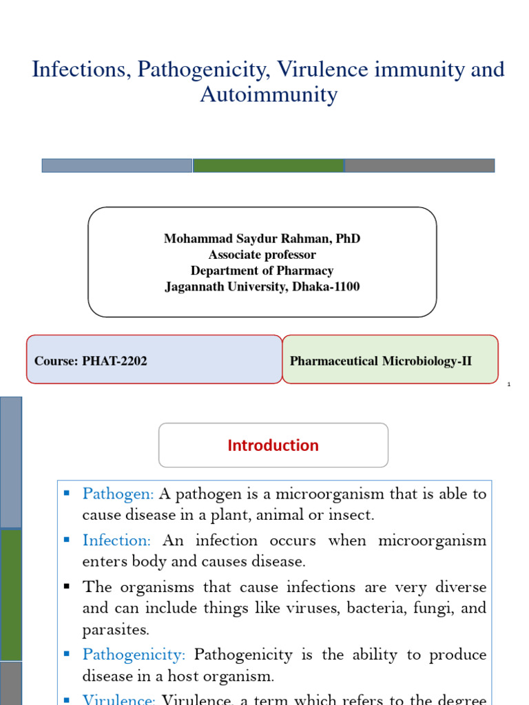'Immunology L III' | PDF | Pathogen | Infection