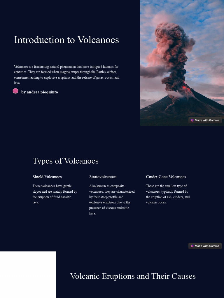 Introduction-to-Volcanoes | PDF | Volcano | Types Of Volcanic Eruptions