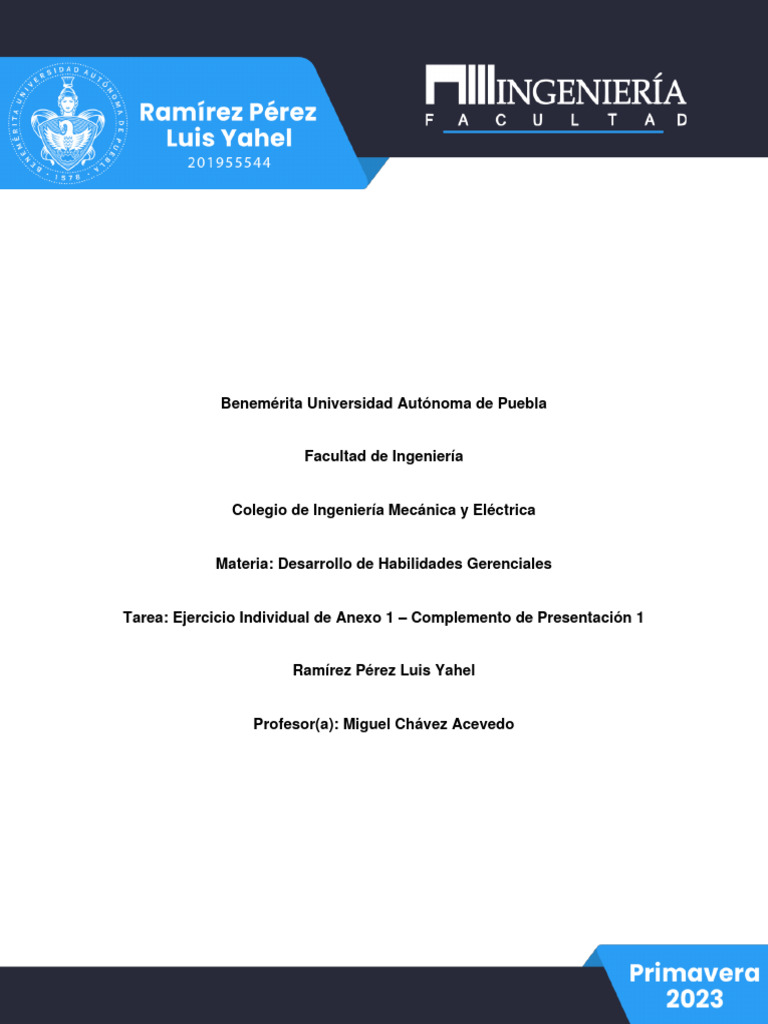 Ejercicio Individual de Anexo 1 | PDF