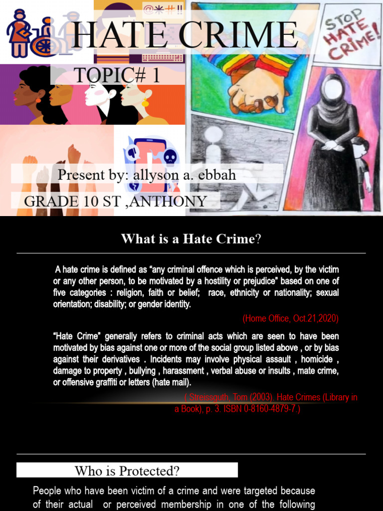 Hate Crime Topic #1 | PDF | Hatred | Hate Crimes