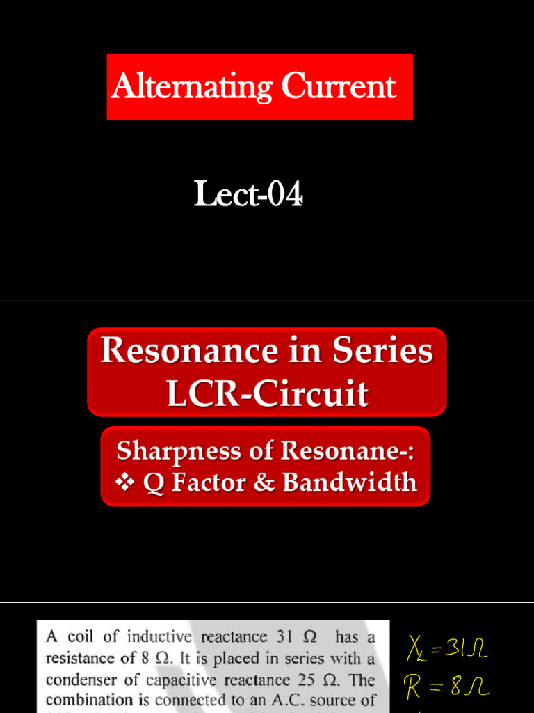 Alternating Current Lecture 04 | PDF