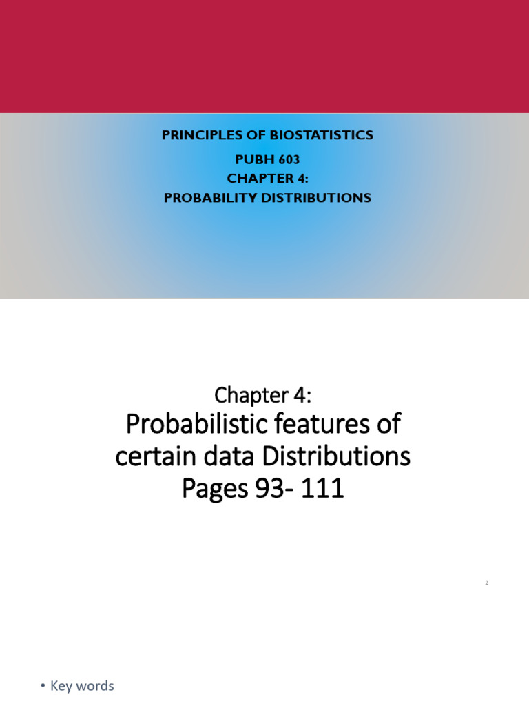 Probability Distributions CH 4 8 1379555702705505 | PDF | Probability ...
