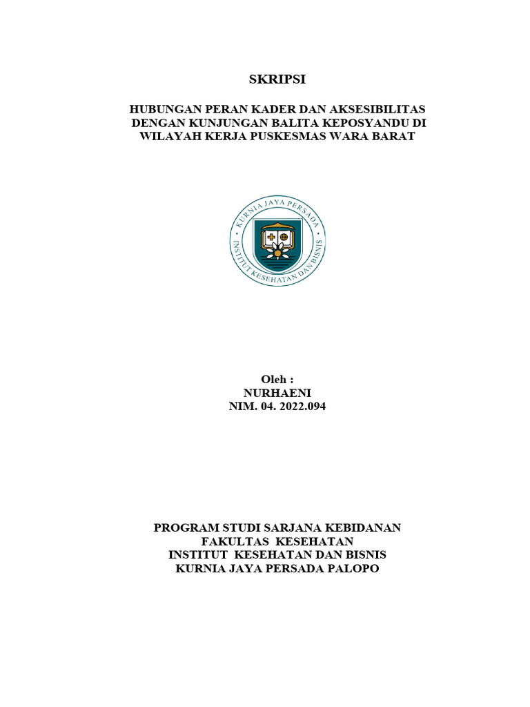 Proposal Nurhaeni | PDF