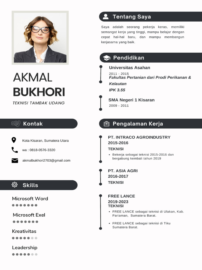 CV Akmal Bukhori | PDF