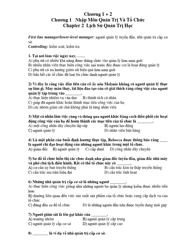 V3 Student - Review - Chapter 1+2+3 | PDF