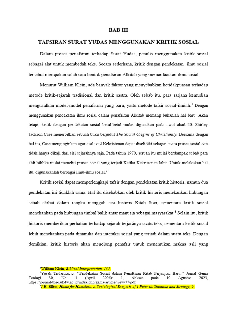 Tafsir Sosial Surat Yudas | PDF | Sejarah