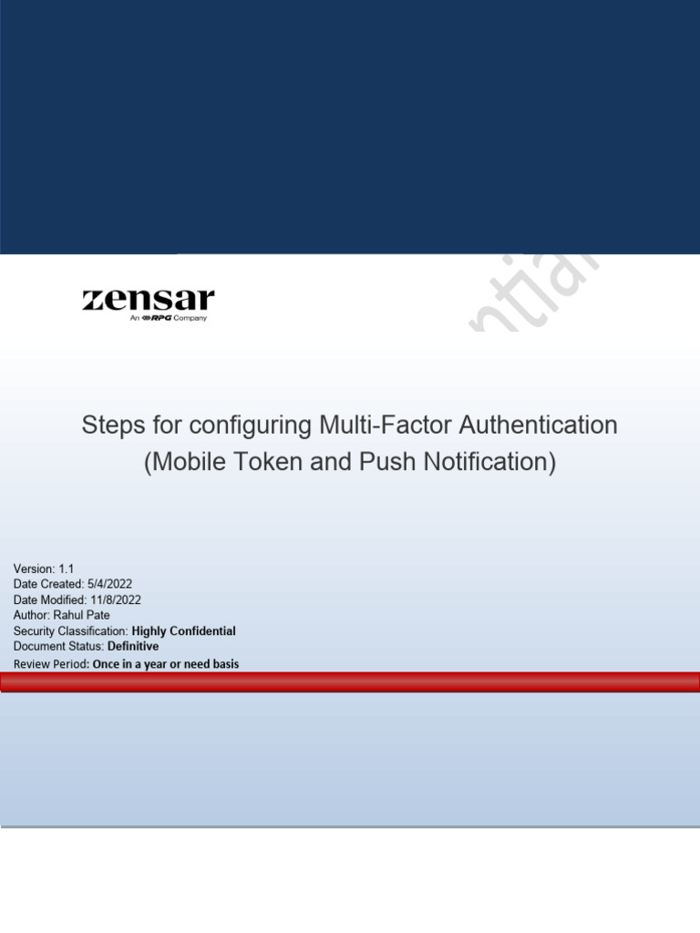 Accops Multi-Factor Authentication SOP Document | PDF | Mobile App ...