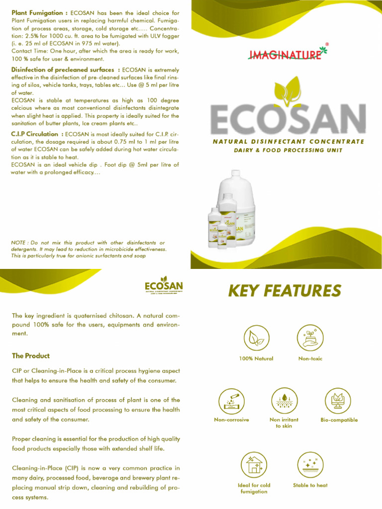 Ecosan Food Industry | PDF | Cooking, Food & Wine