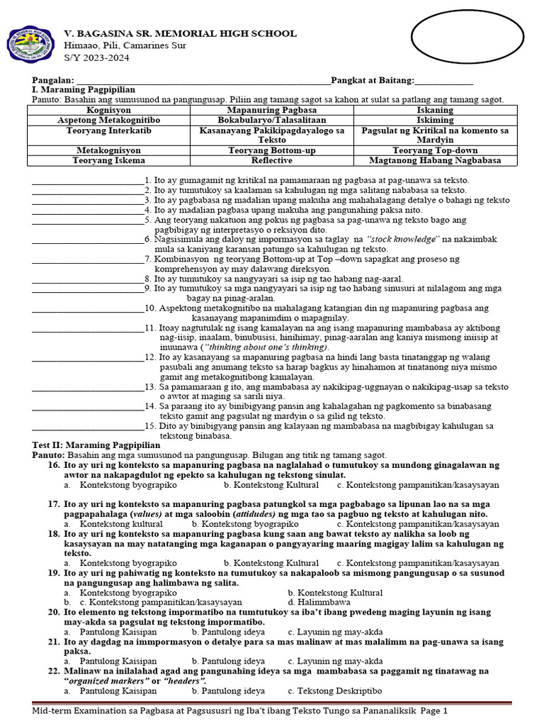 3qe Sa Fil 11 | PDF