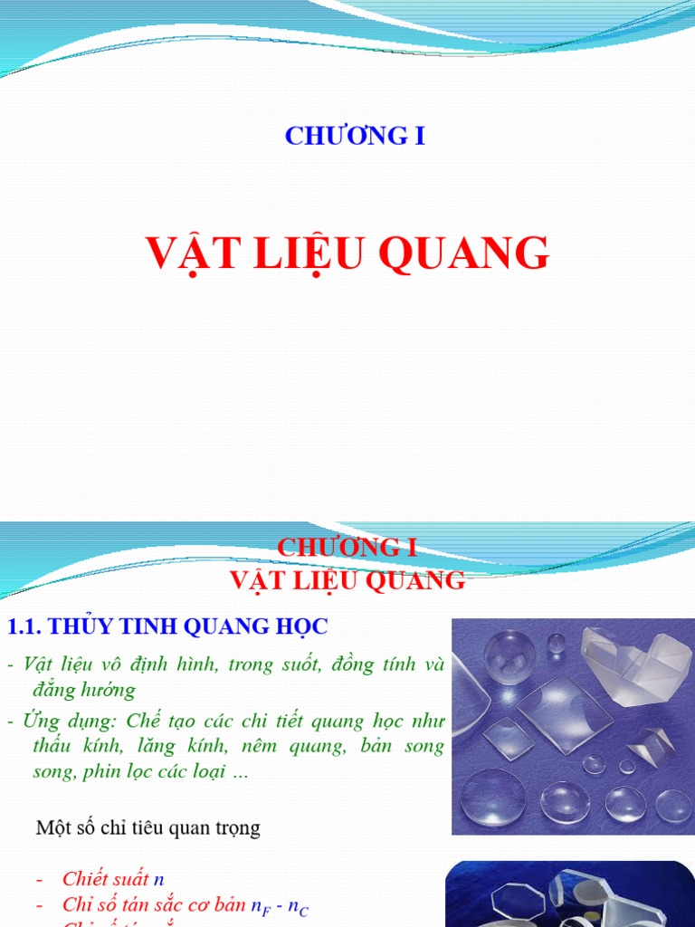 Bai Giang Vat Lieu Quang | PDF